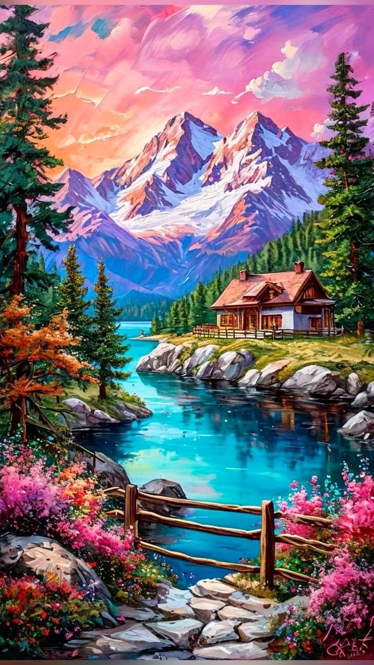 Solve Landscape jigsaw puzzle online with 66 pieces