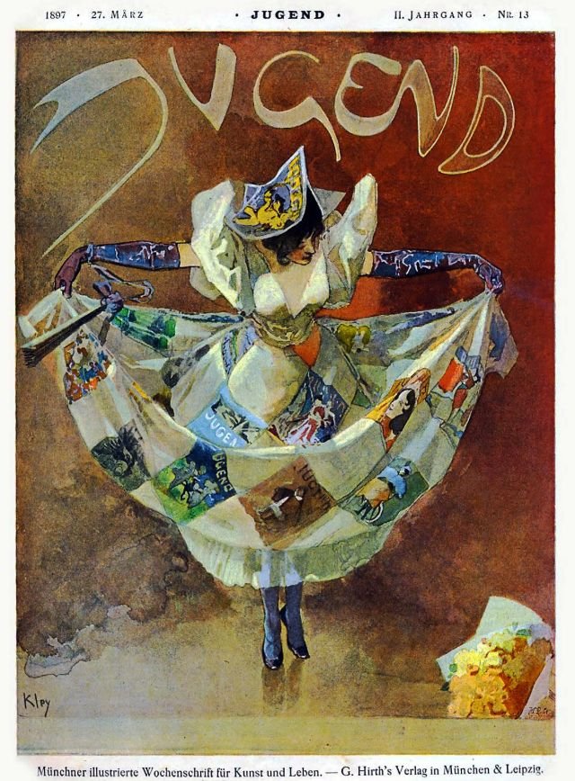 Solve Vintage Magazine Covers - Jugend, March 1897 jigsaw puzzle online ...