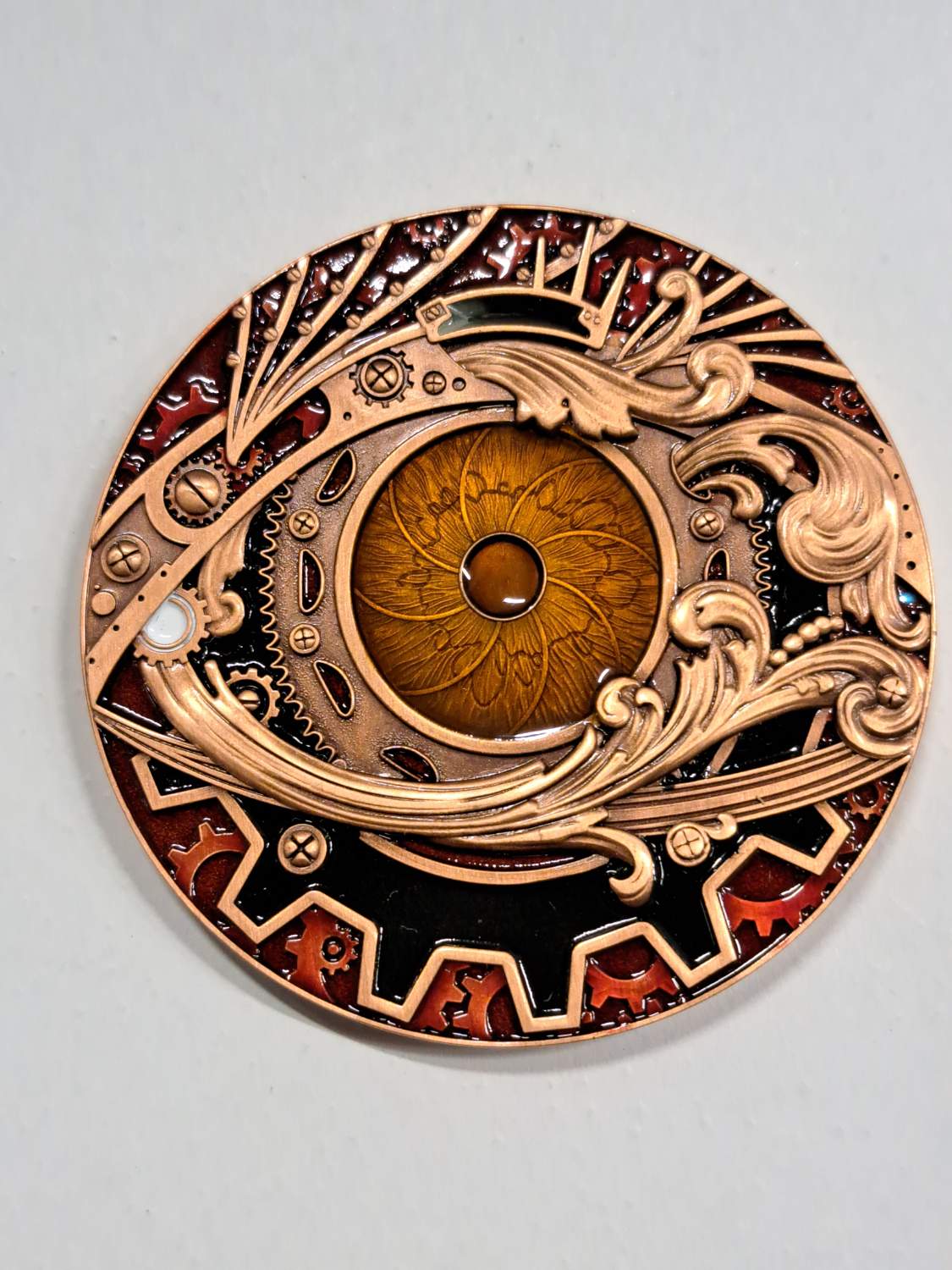 Solve EagleEyed Geocoin (trackable) jigsaw puzzle online with 154 pieces