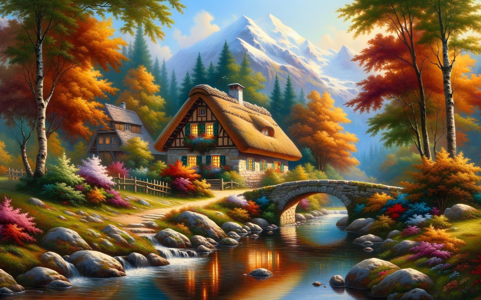 Solve PUZZLE - Hut By The Calm River jigsaw puzzle online with 77 pieces