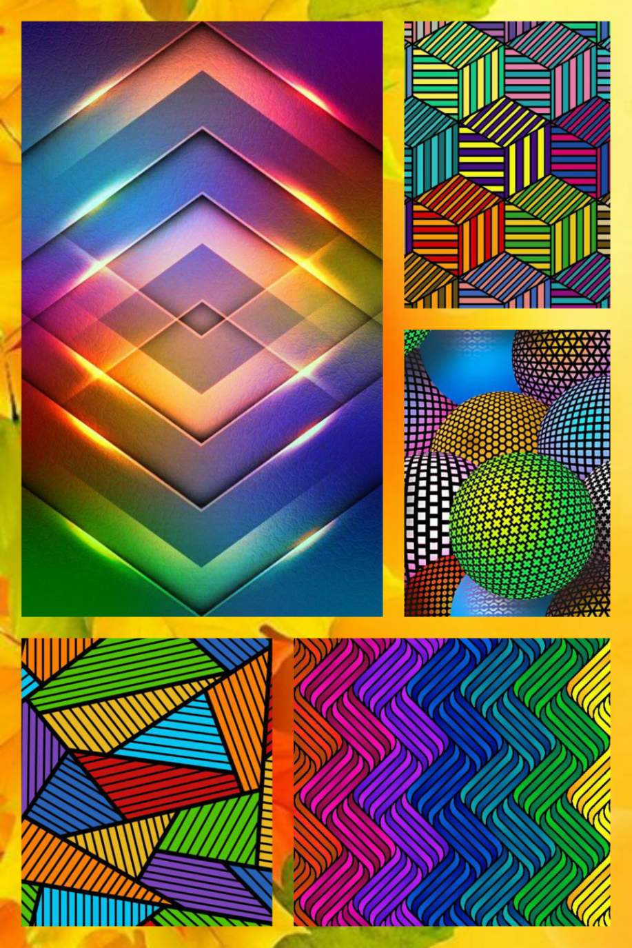 Solve RAINBOW PRISMS jigsaw puzzle online with 77 pieces