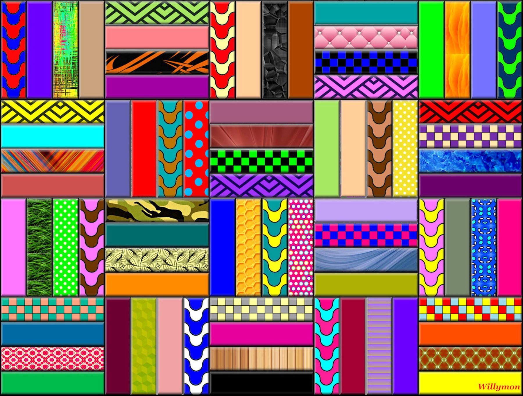 Solve streetmosaic small jigsaw puzzle online with 540 pieces