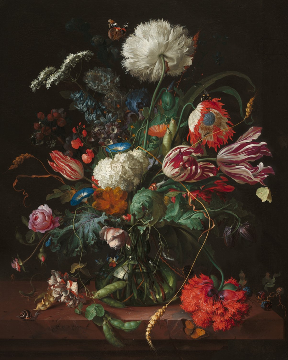 Solve Jan Davidszoon de Heem: Blumenvase (um 1645) jigsaw puzzle online ...