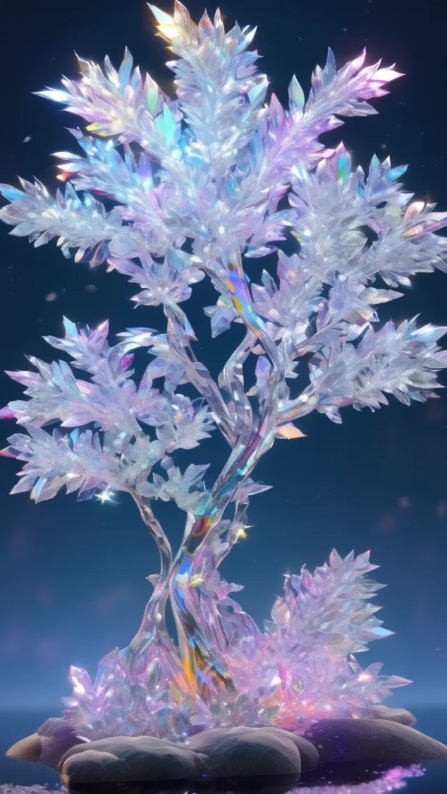 Solve Ice Crystal Tree jigsaw puzzle online with 15 pieces