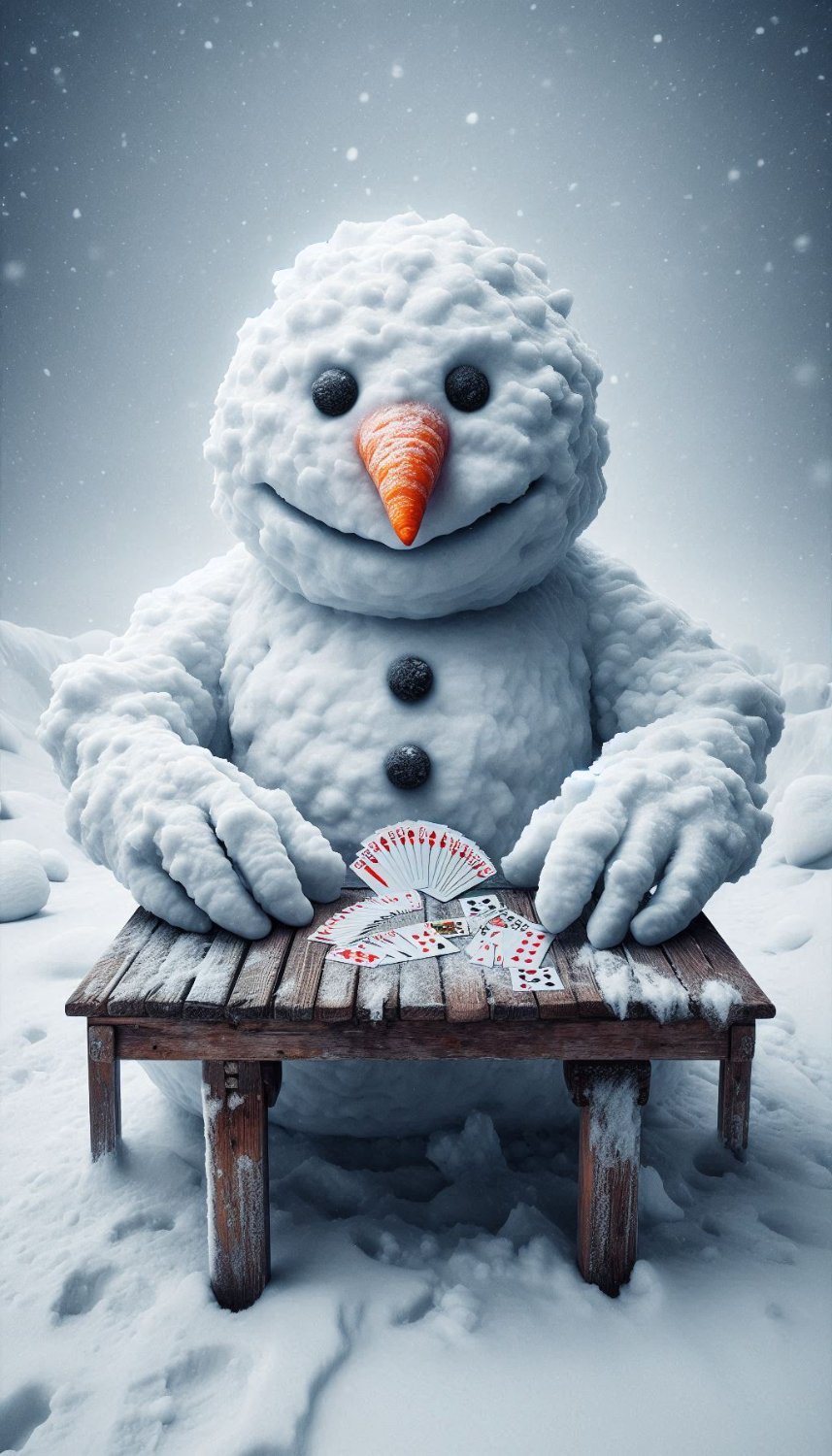 Solve Snowman jigsaw puzzle online with 45 pieces