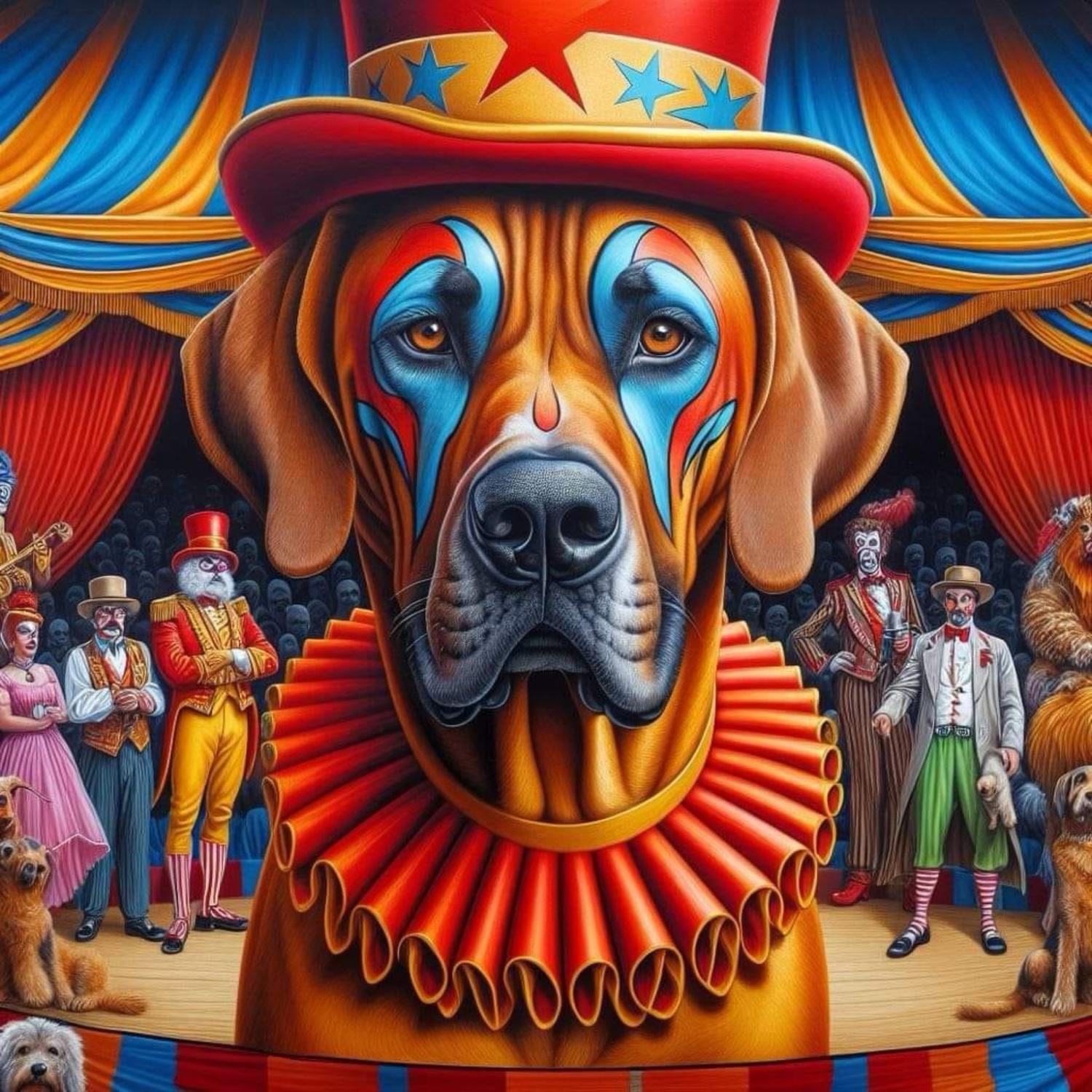 Solve Circus Dog jigsaw puzzle online with 169 pieces