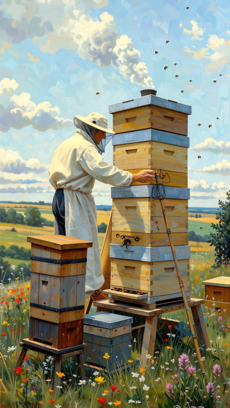 Solve Apiculture. jigsaw puzzle online with 153 pieces