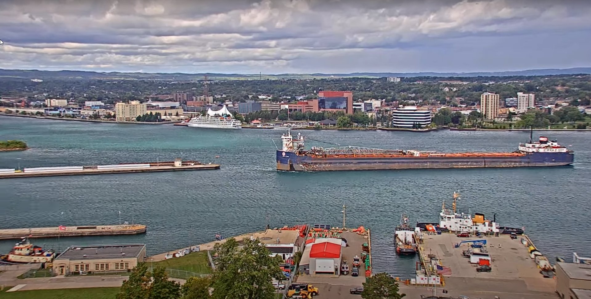 Solve John D Leitch Soo Locks Sault Ste Marie 00 jigsaw puzzle online ...