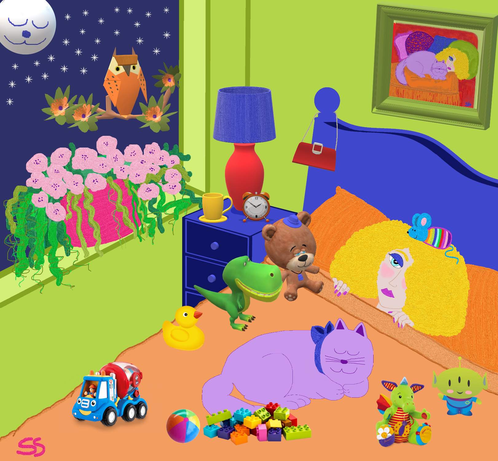 Solve Basil's Bonding Time with Mom jigsaw puzzle online with 575 pieces