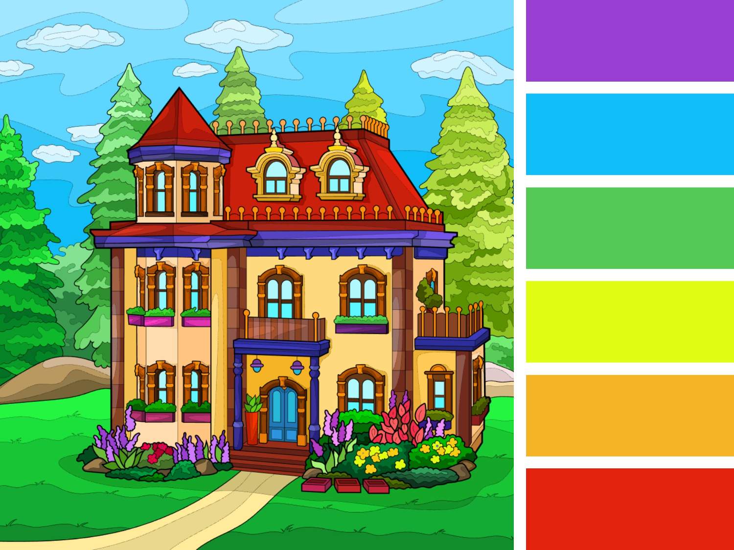 Jigsaw Puzzle | Color Palette 123 | 108 pieces | Jigidi