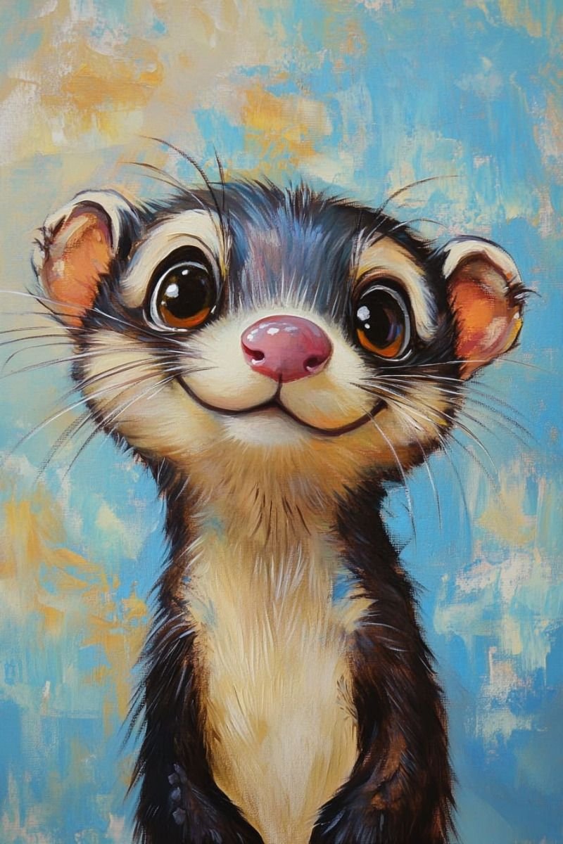 Jigsaw Puzzle | 77 pieces | Ferret 😊 (the number of pieces can be ...