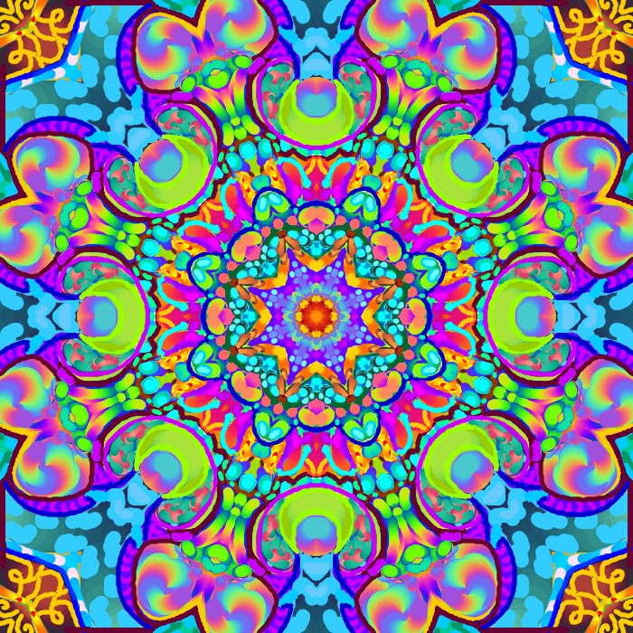 Solve kaleidoscope Design 725 jigsaw puzzle online with 16 pieces