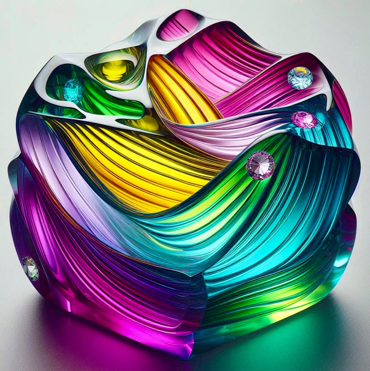 Solve Jewel Switchbacks jigsaw puzzle online with 49 pieces