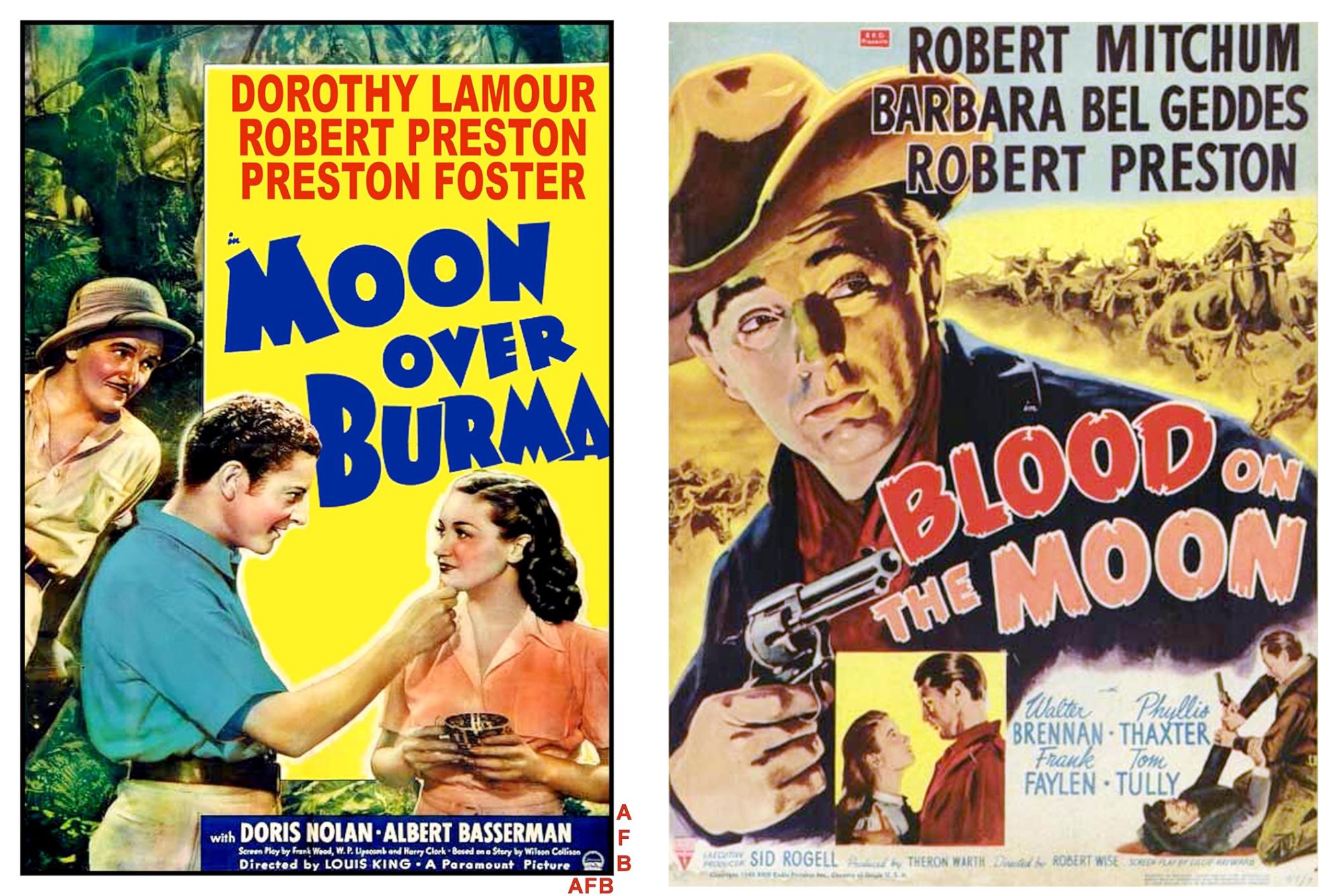 Solve Moon Over Burma ~ 1940 and Blood on the Moon ~ 1948 jigsaw puzzle ...