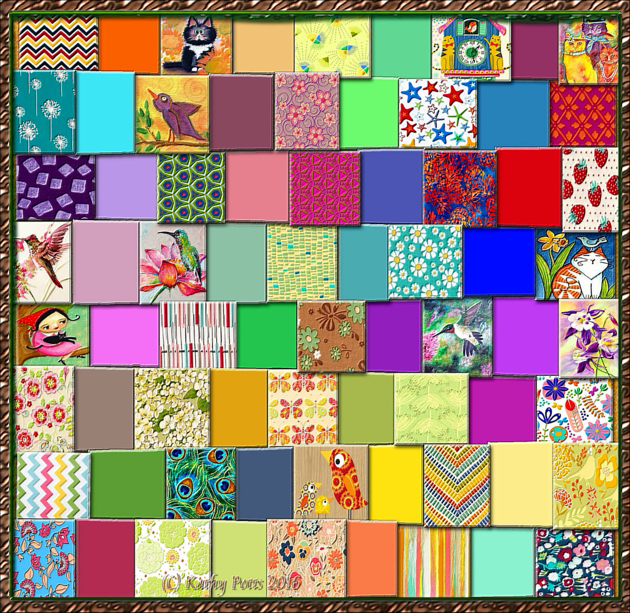 Solve Irregular Layered Tiles jigsaw puzzle online with 256 pieces