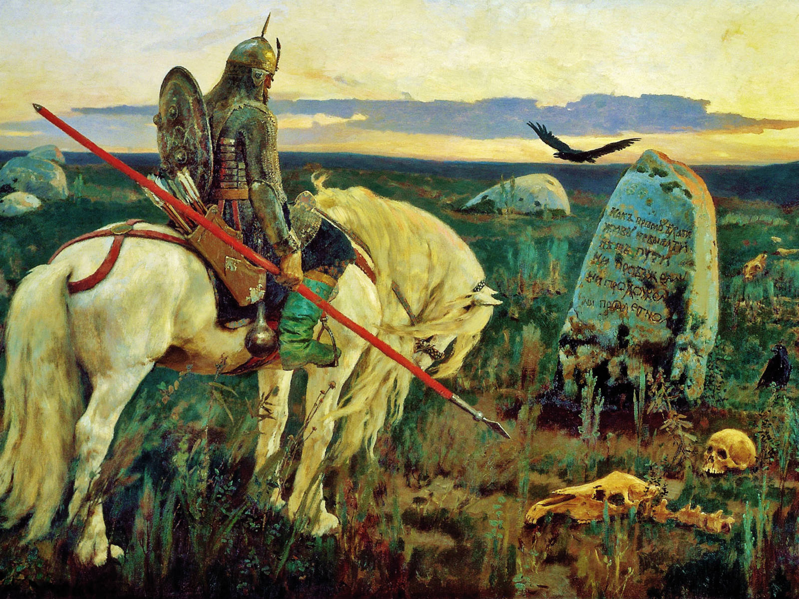 Solve Viktor Vasnetsov - A Knight at the Crossroads (1878) jigsaw ...