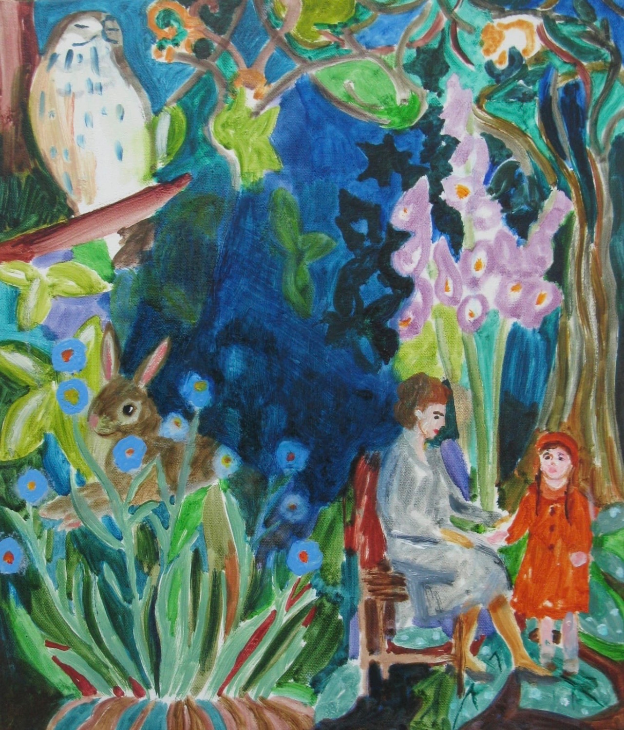 Solve Eleanor Moreton, Lesson, 2020, oil on canvas jigsaw puzzle online ...