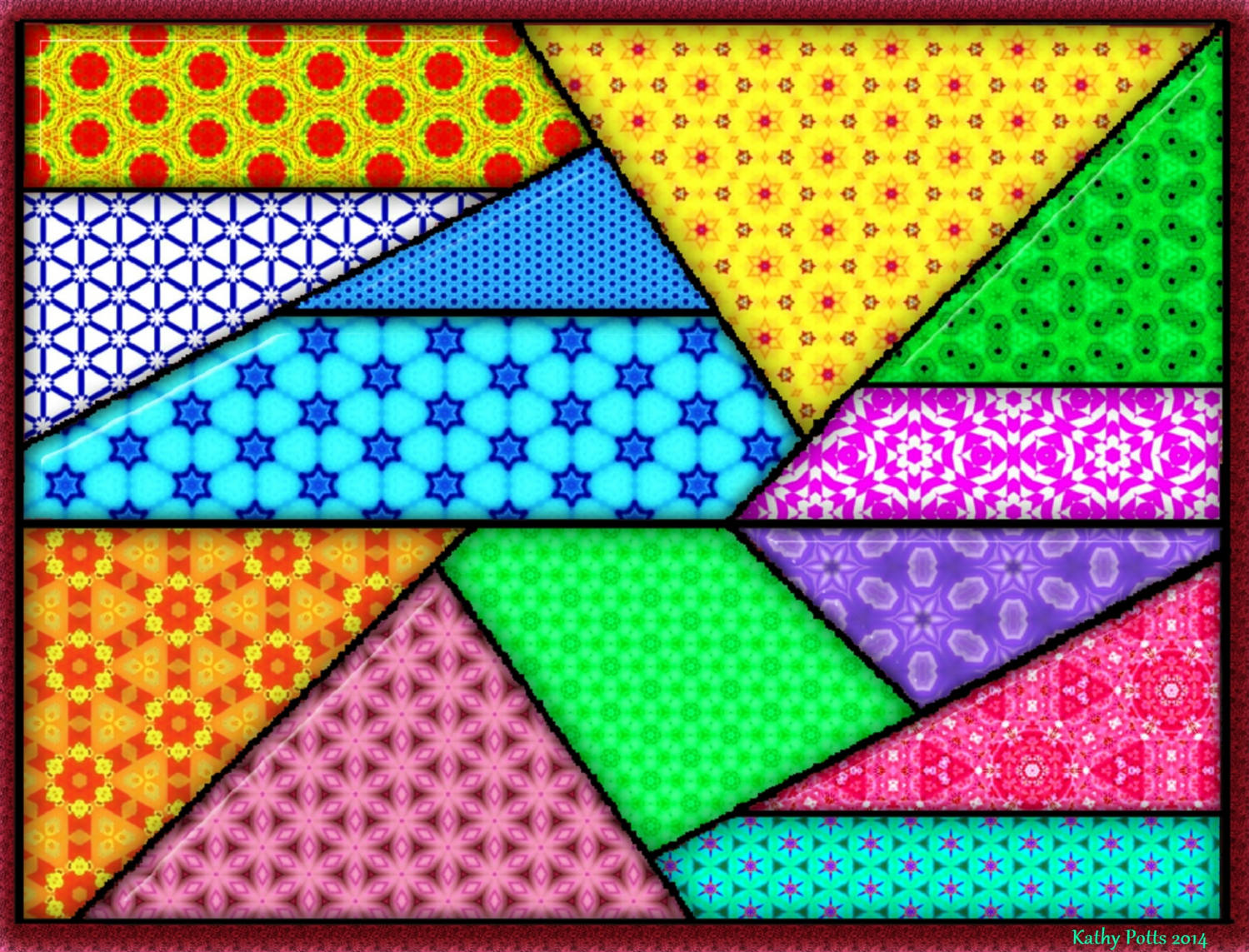 Solve Geometric Shapes jigsaw puzzle online with 180 pieces