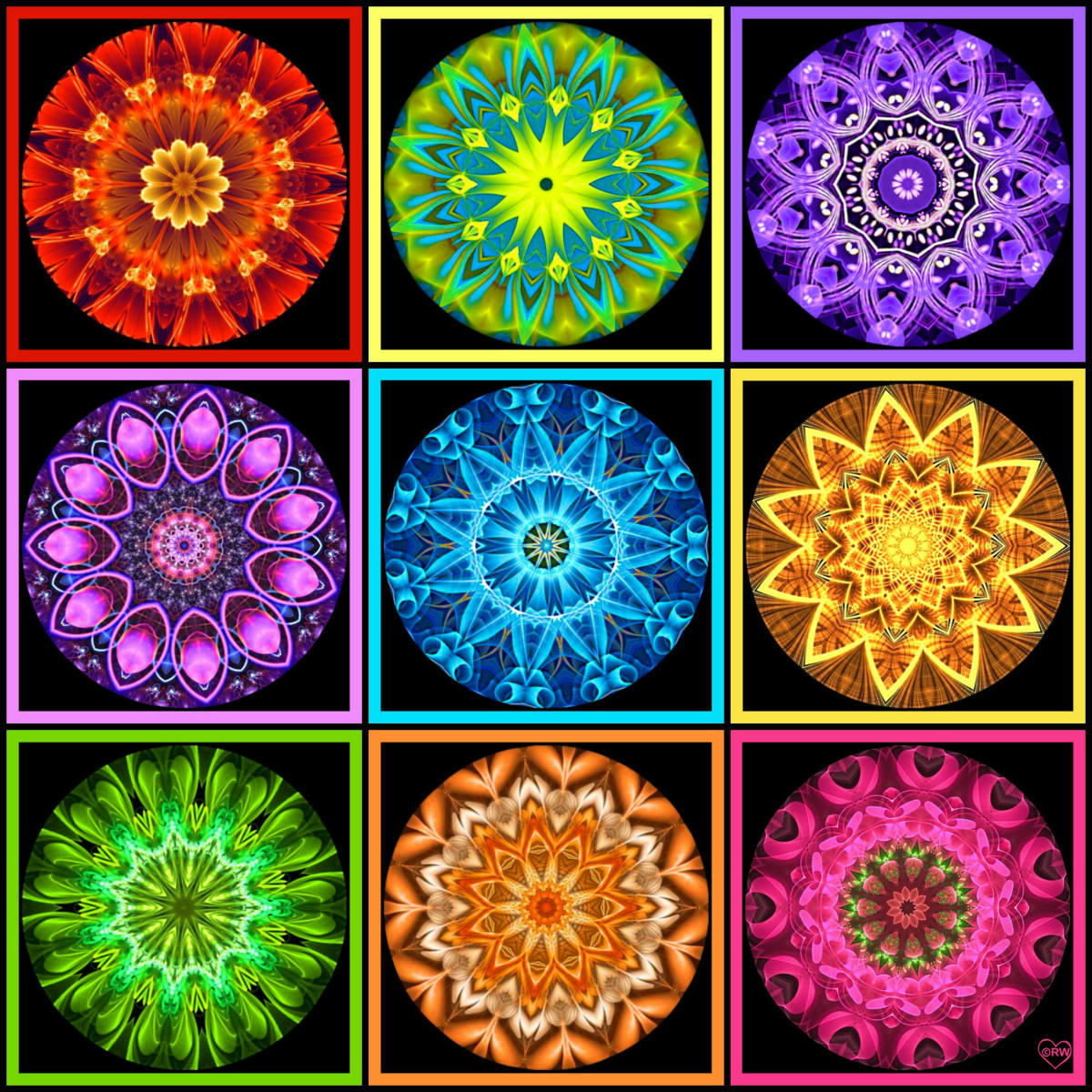 Solve Kaleidos made from ...... Fractals!! ~ H jigsaw puzzle online ...