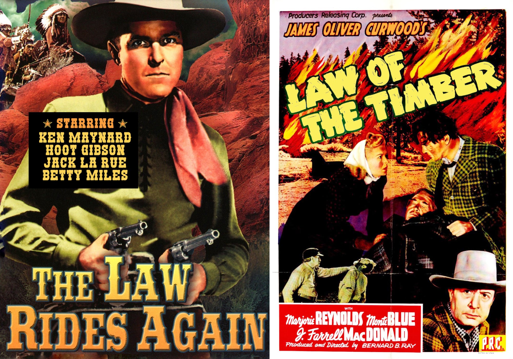 Solve The Law Rides Again ~ 1943 and Law of the Timber ~ 1941 jigsaw ...