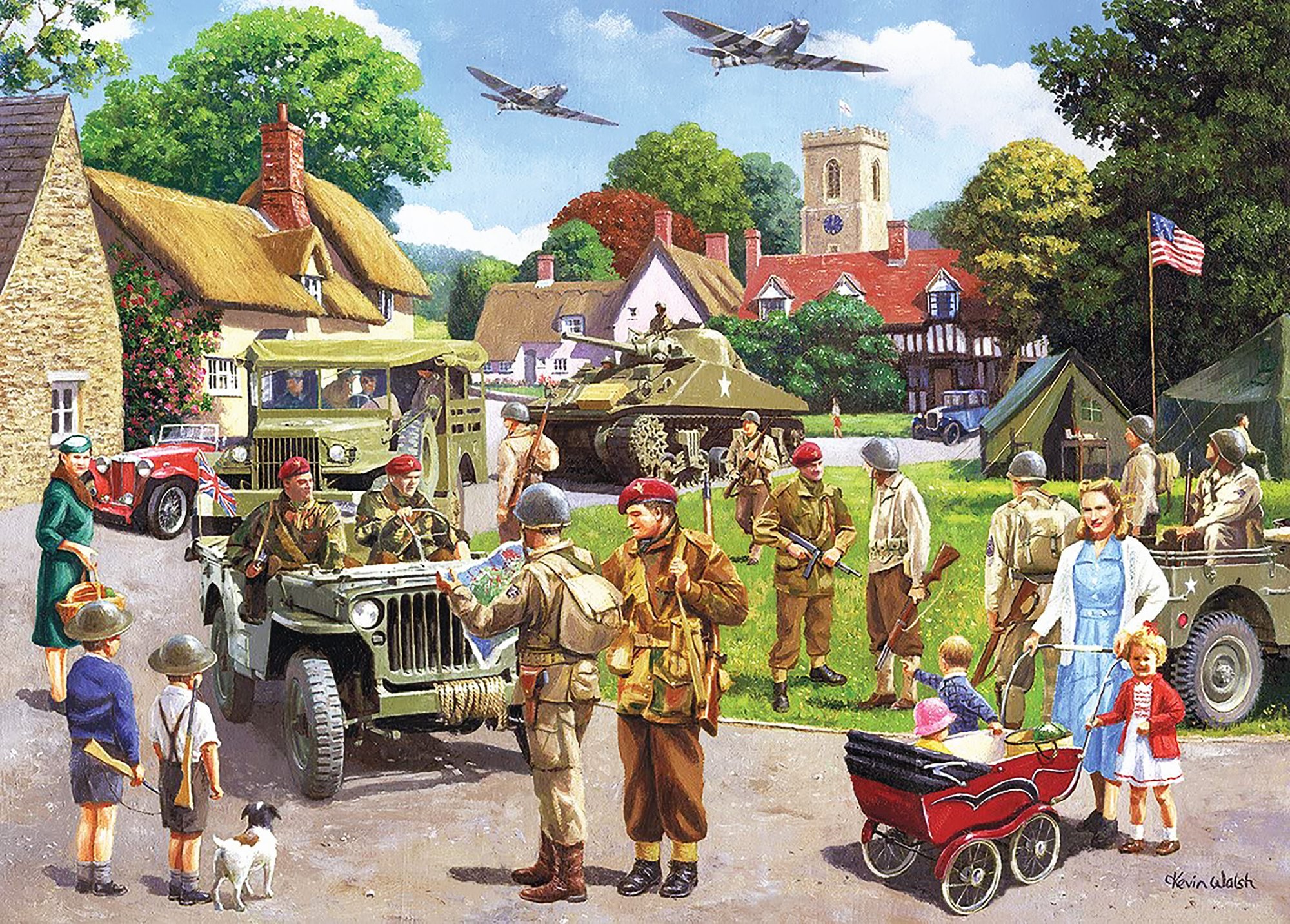 Solve D Day Preparation 1944 jigsaw puzzle online with 352 pieces