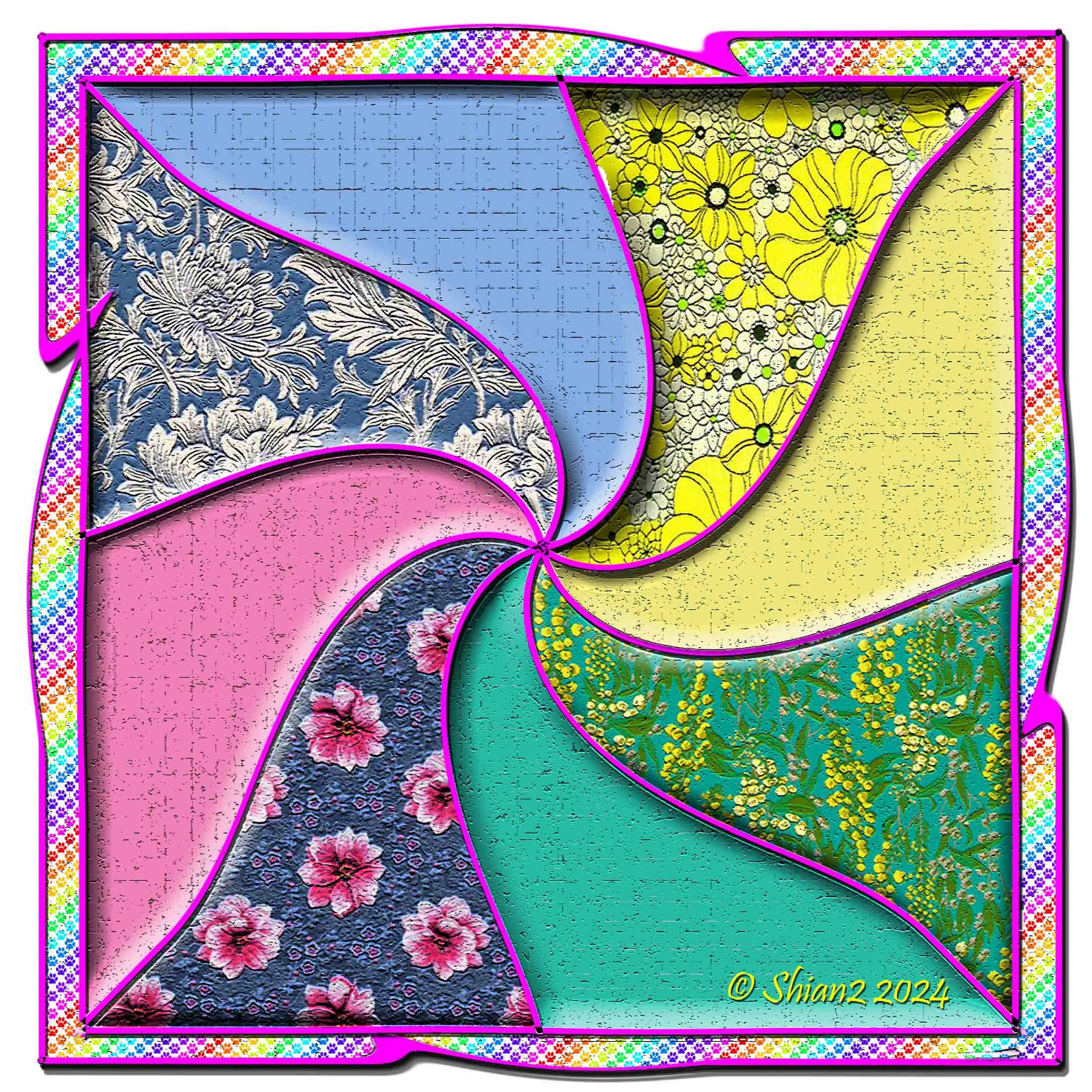 Solve Another Pinwheel jigsaw puzzle online with 64 pieces