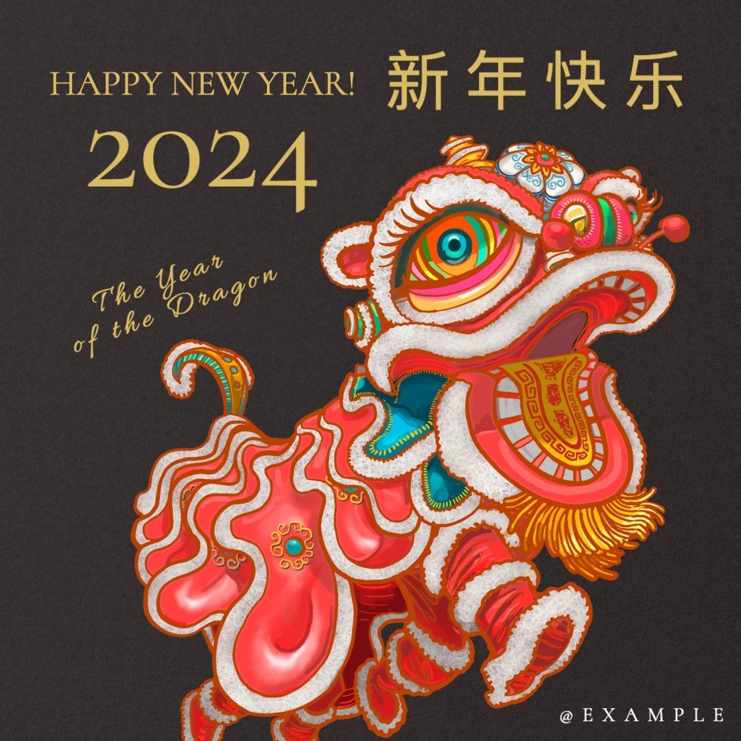 Solve 2024, the Year of the Dragon! jigsaw puzzle online with 64 pieces