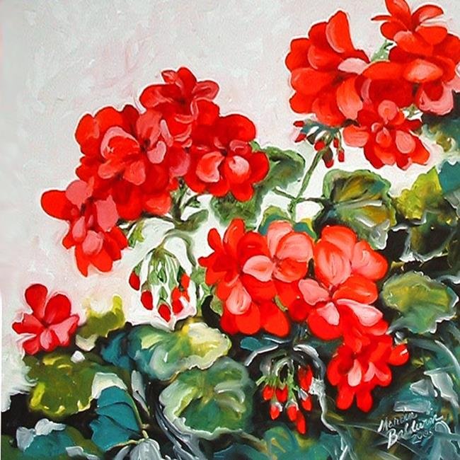 Solve "Red-Geranium-No1" by Marcia Baldwin jigsaw puzzle online with 49 ...