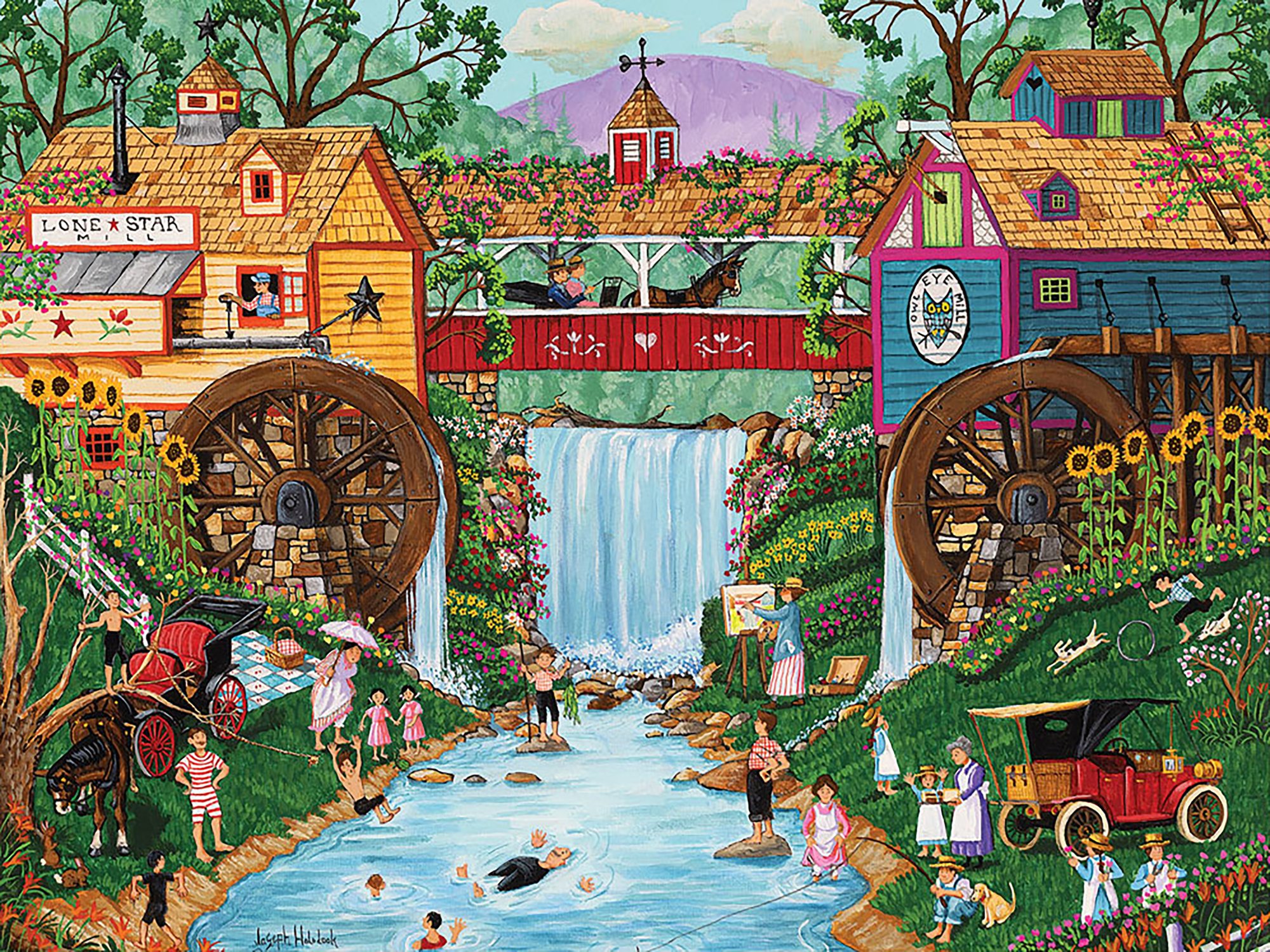 Solve Two Mills Crossing jigsaw puzzle online with 352 pieces