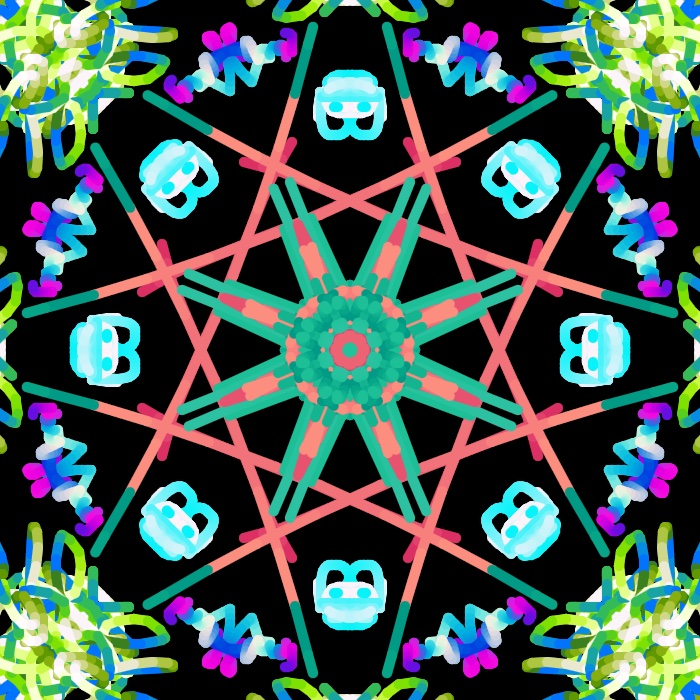 Solve Random Kaleidoscope #169 jigsaw puzzle online with 9 pieces