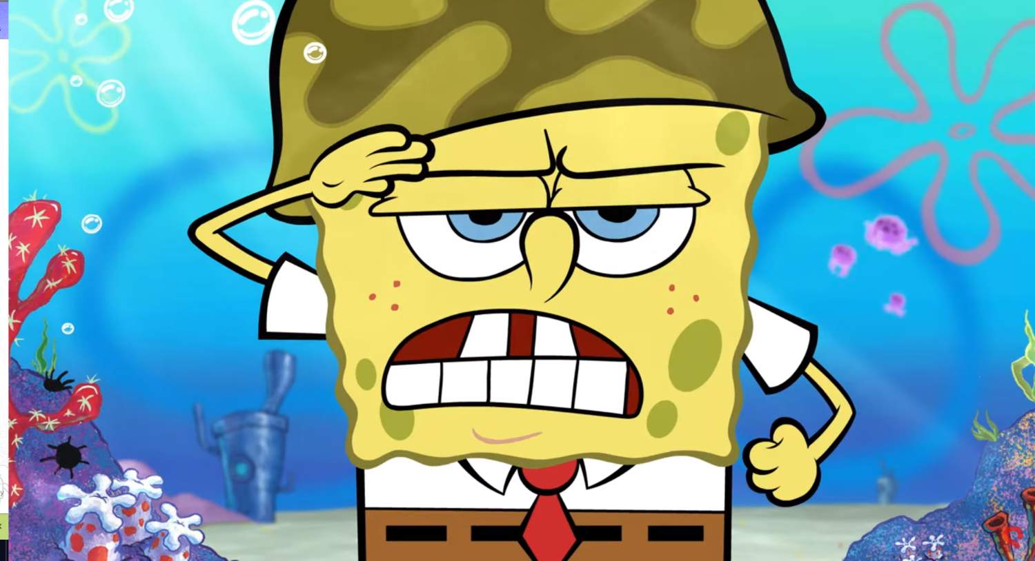 Solve #050 SpongeBob SquarePants jigsaw puzzle online with 50 pieces