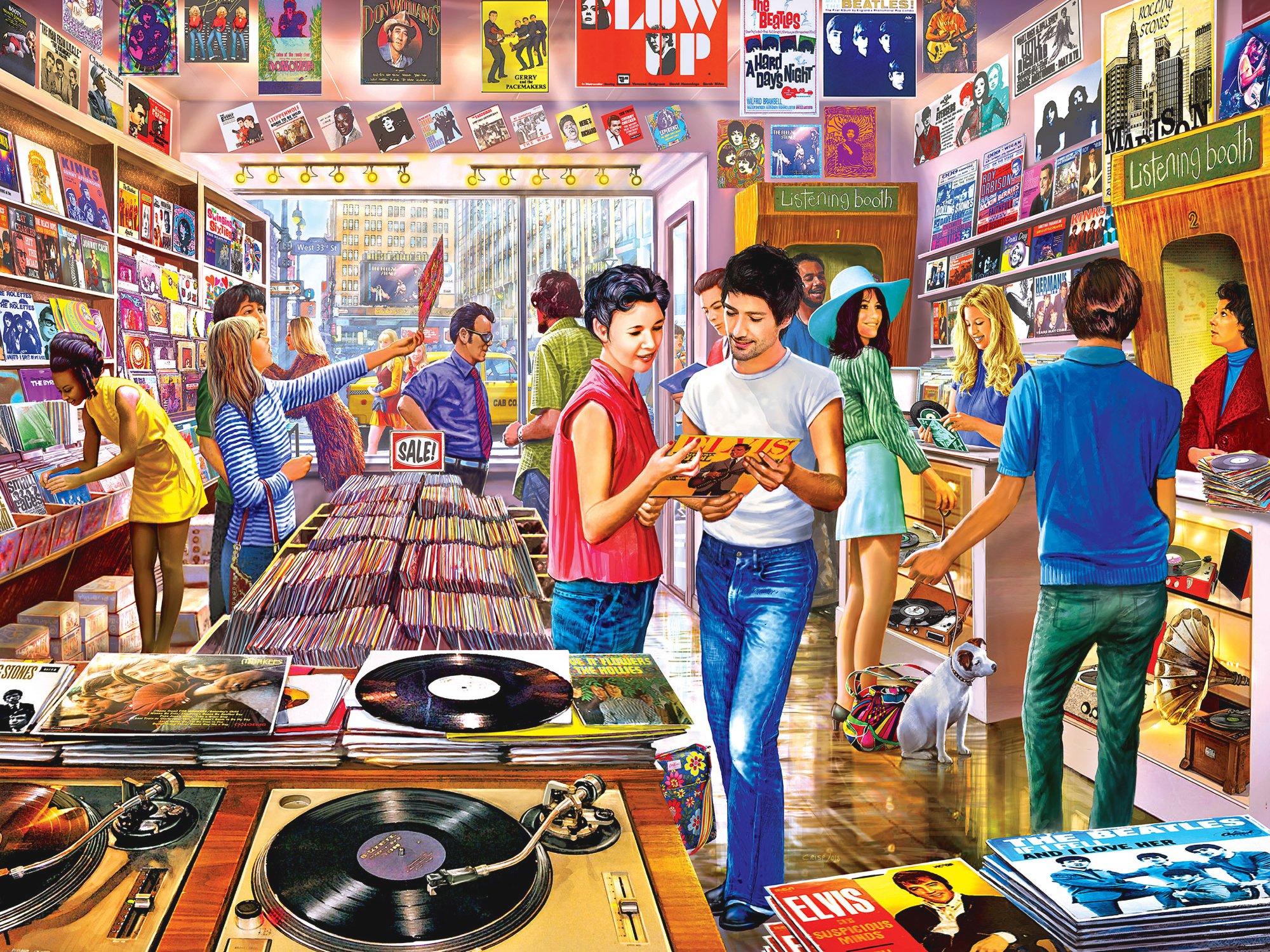 Solve Retro Records jigsaw puzzle online with 352 pieces