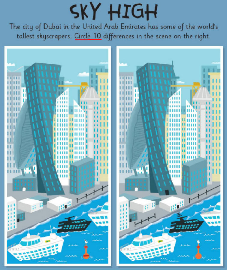 Solve Differences 1a -2 ... Link to ANSWER inside jigsaw puzzle online ...