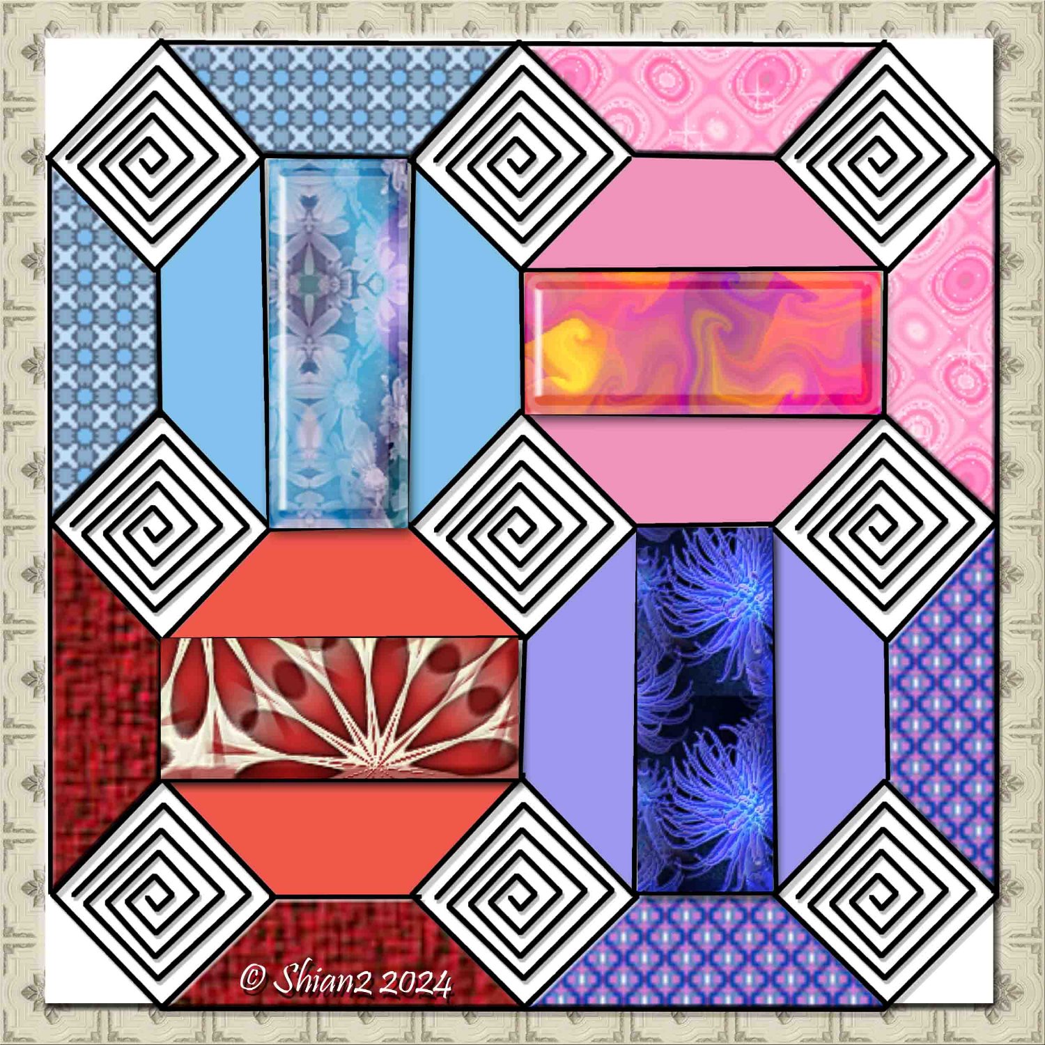 Solve Tangle Pattern --- NUBA jigsaw puzzle online with 144 pieces