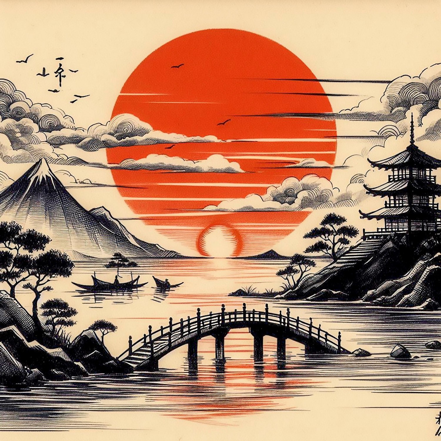 Solve Japanese scenery!!! jigsaw puzzle online with 100 pieces