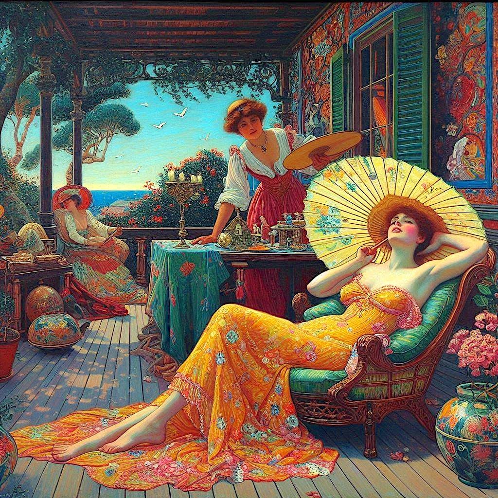 Solve Siesta jigsaw puzzle online with 100 pieces