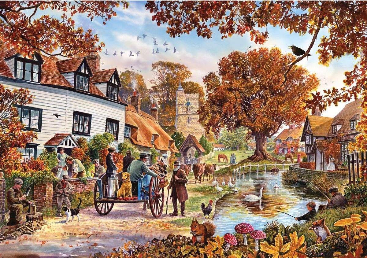 Solve Village jigsaw puzzle online with 247 pieces
