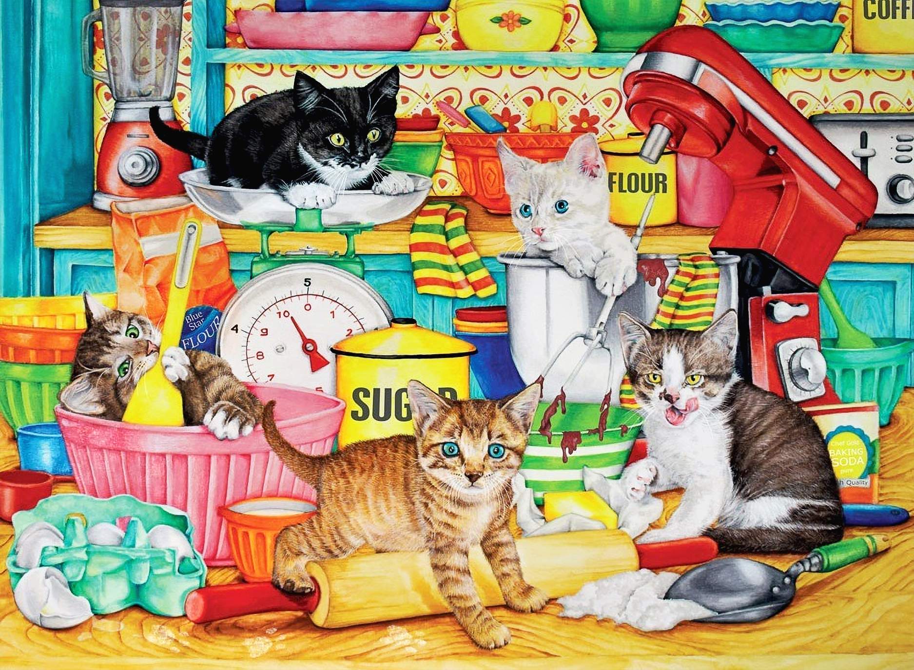 Solve Kitchen Tails jigsaw puzzle online with 165 pieces