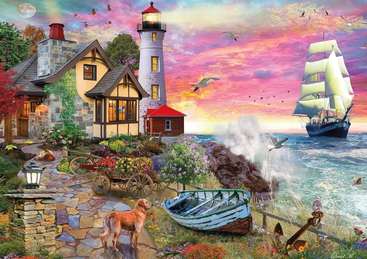 Jigsaw Puzzle | 165 pieces | Home Based Lighthouse | Jigidi