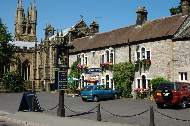 Solve The George Hotel, Tideswell, Derbyshire, UK jigsaw puzzle online ...