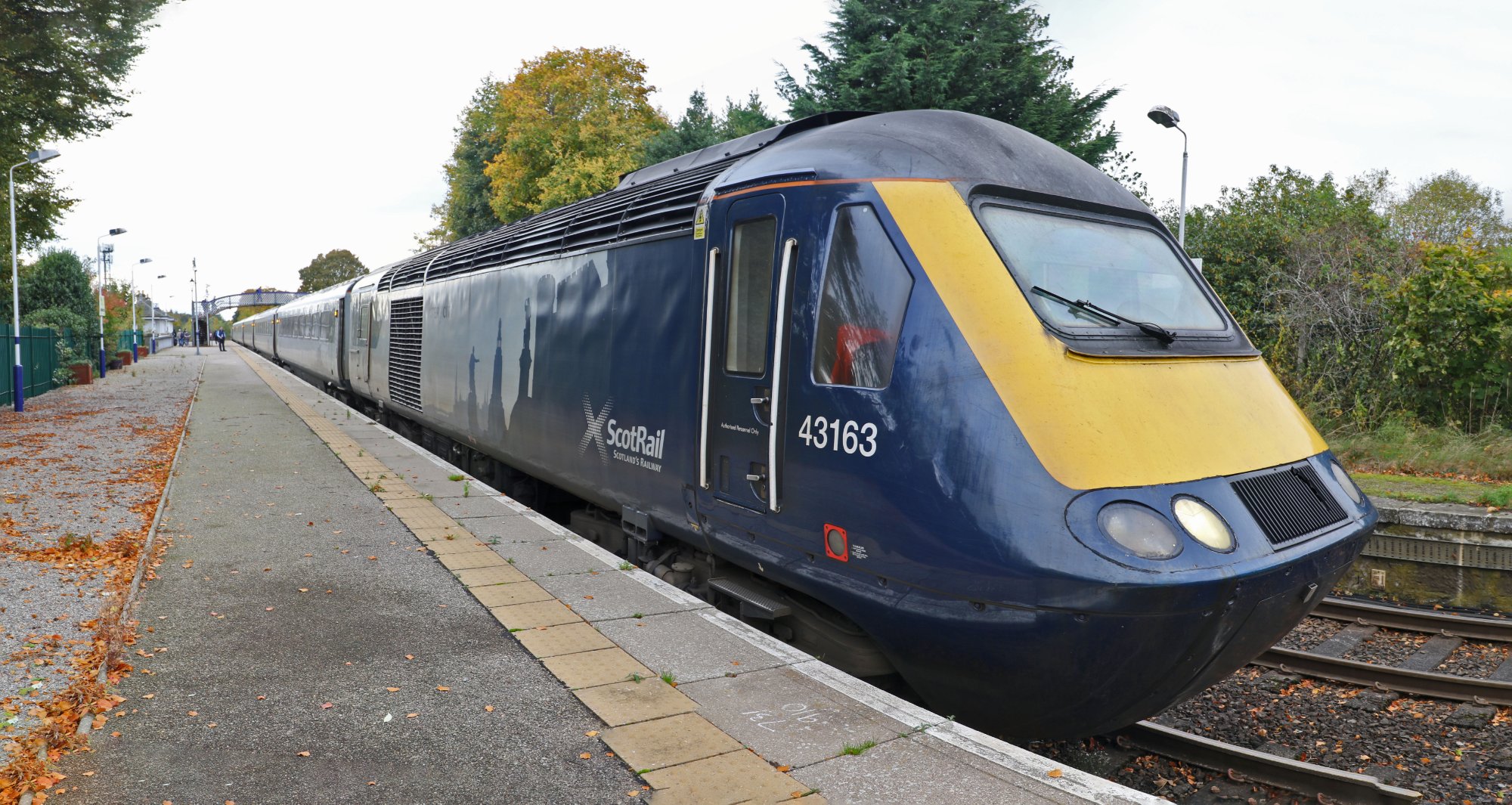 Solve Nairn 18-10-2024 BR Class43 163 at Station horizontal panorama 01 ...