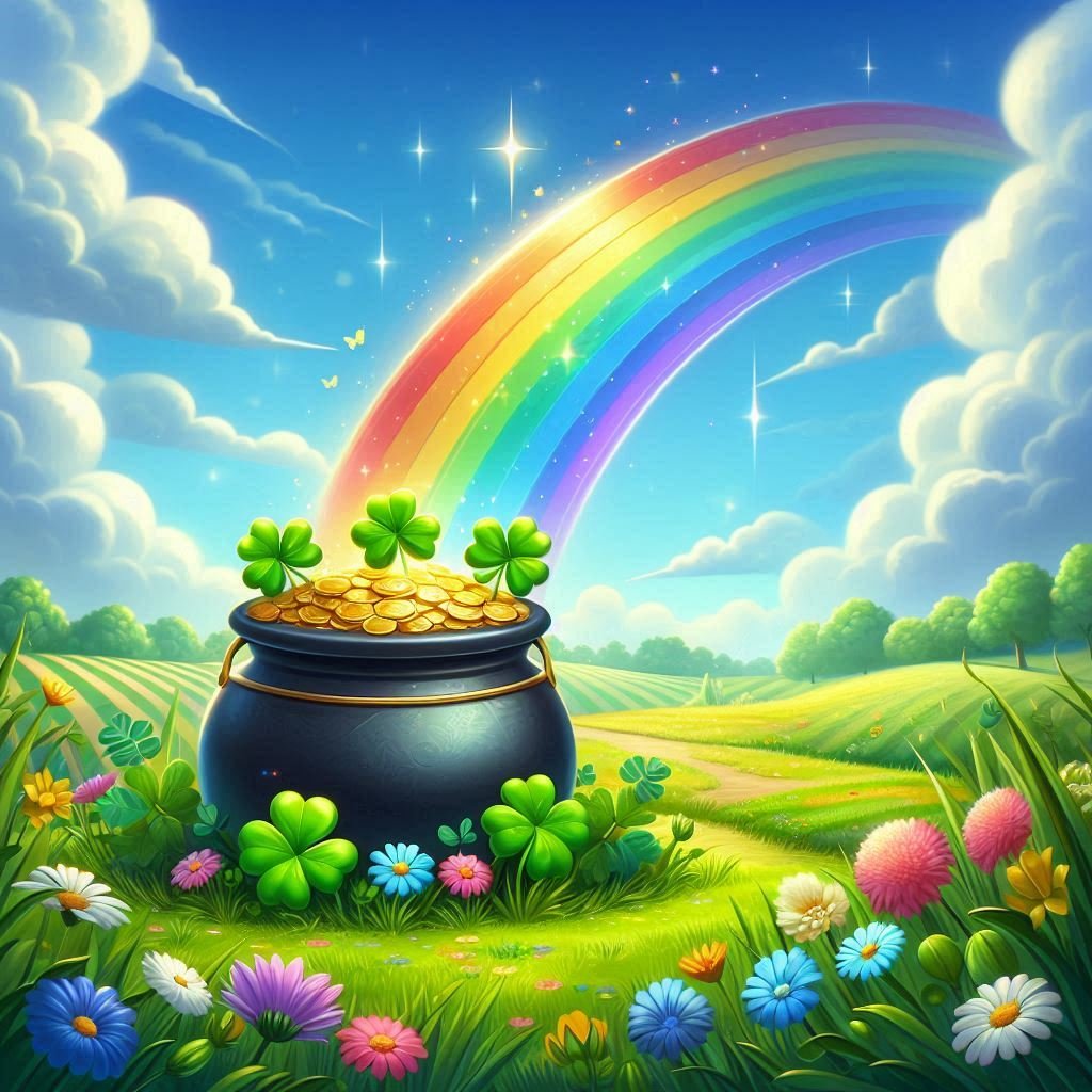 Solve Pot of Gold jigsaw puzzle online with 49 pieces