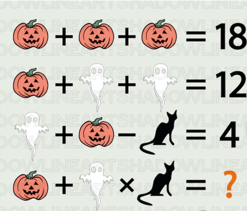 Solve Spooky Math. jigsaw puzzle online with 20 pieces