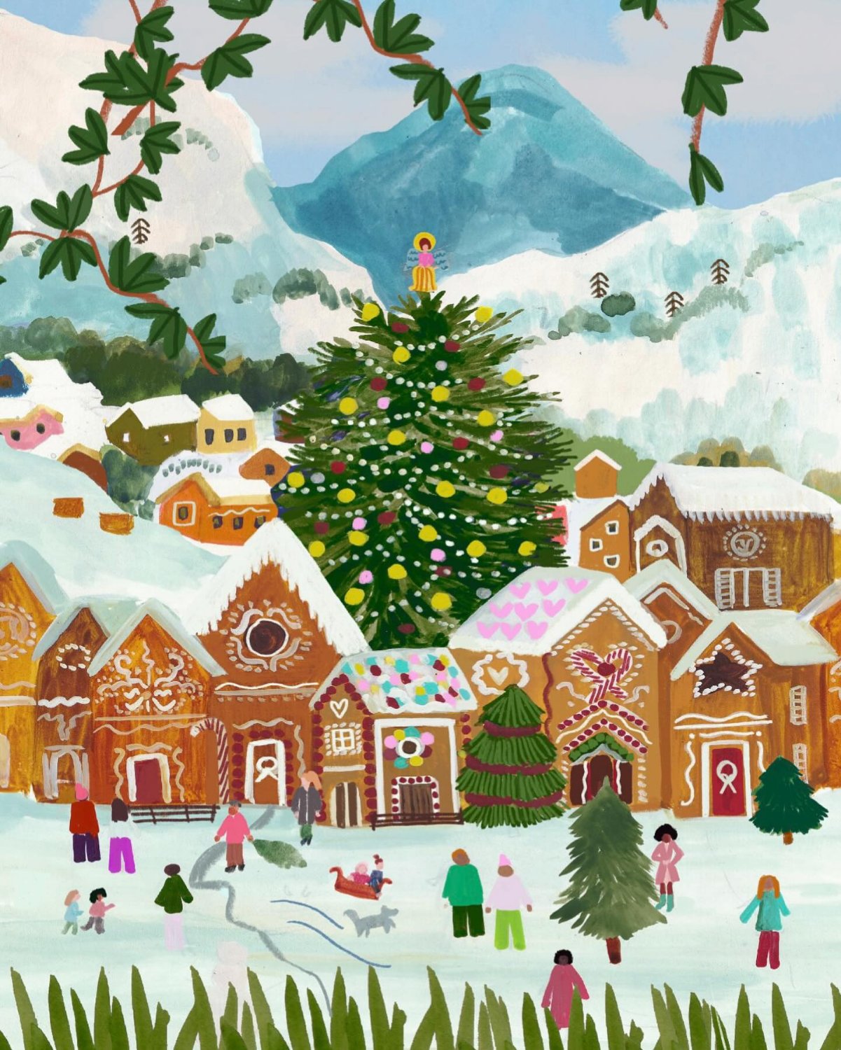 Solve gingerbread village (resize 12 to 550) jigsaw puzzle online with ...