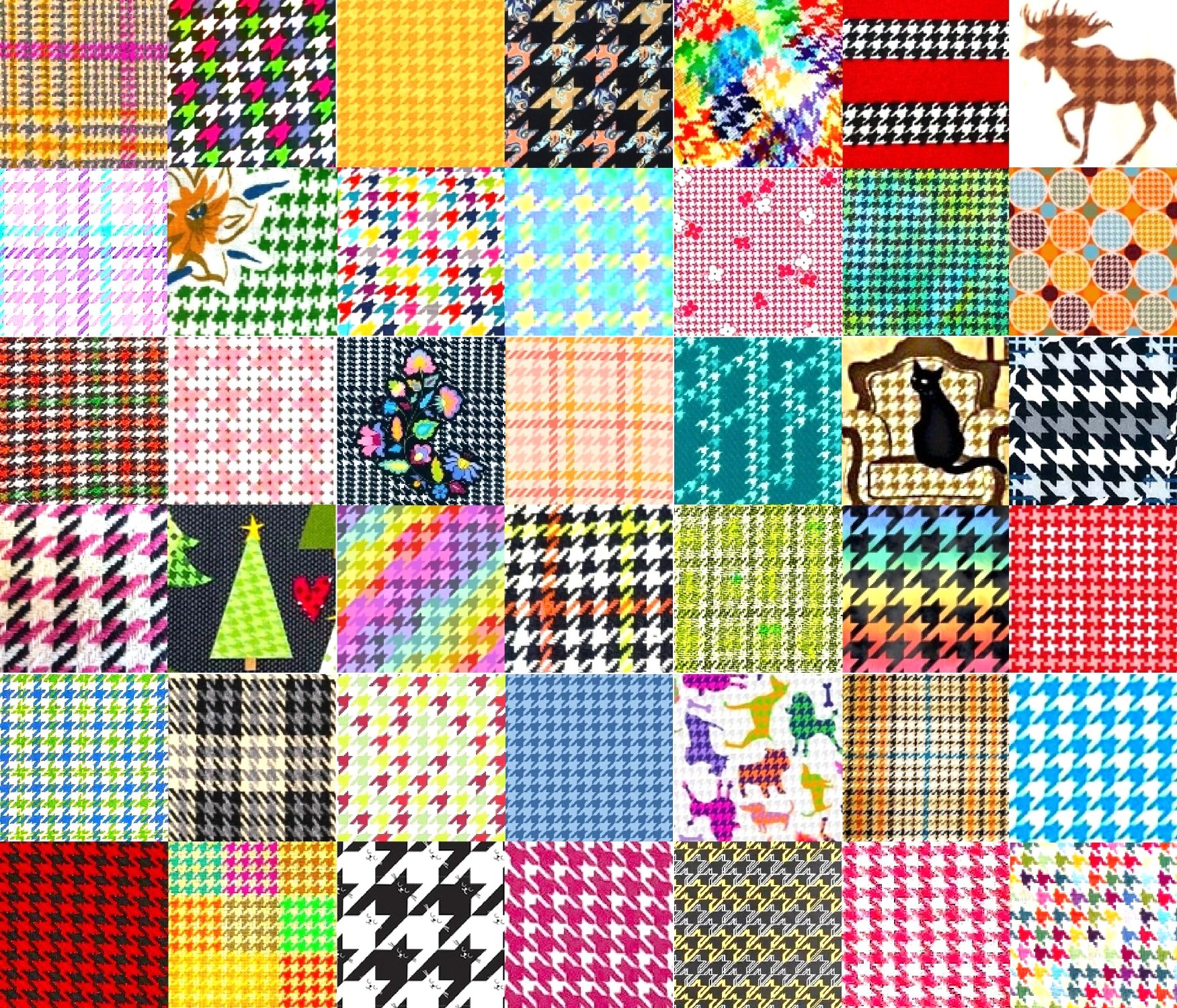 Solve PATCHWORK HOUNDSTOOTH 16 jigsaw puzzle online with 143 pieces