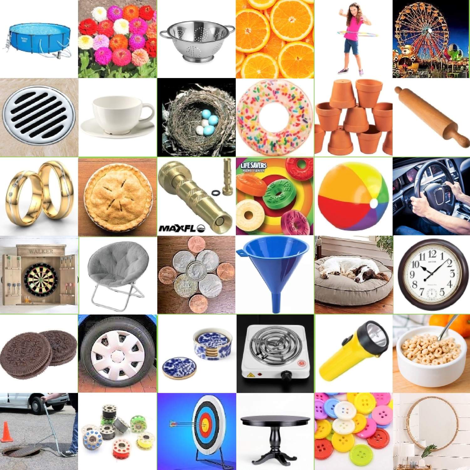 Solve ROUND THINGS 2 jigsaw puzzle online with 256 pieces