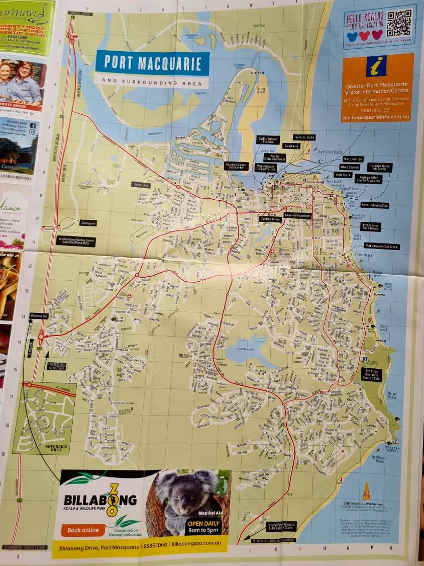 Solve Map of Port Macquarie jigsaw puzzle online with 35 pieces