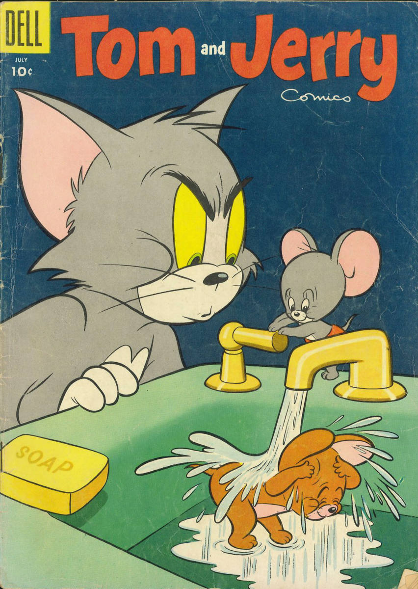 Solve Tom And Jerry: Shower Time jigsaw puzzle online with 117 pieces