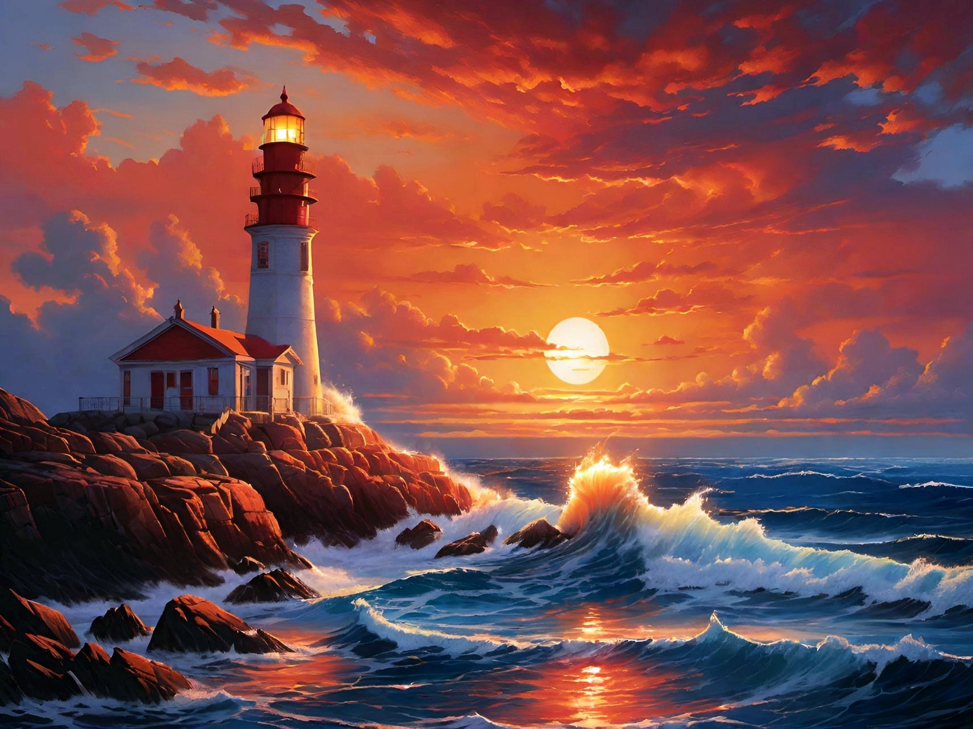 Jigsaw Puzzle | 140 pieces | lighthouse | Jigidi