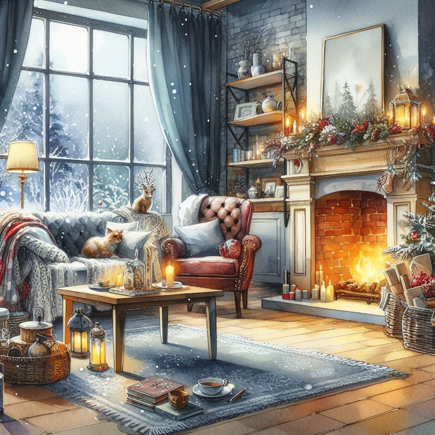 Solve A Cozy Room jigsaw puzzle online with 100 pieces